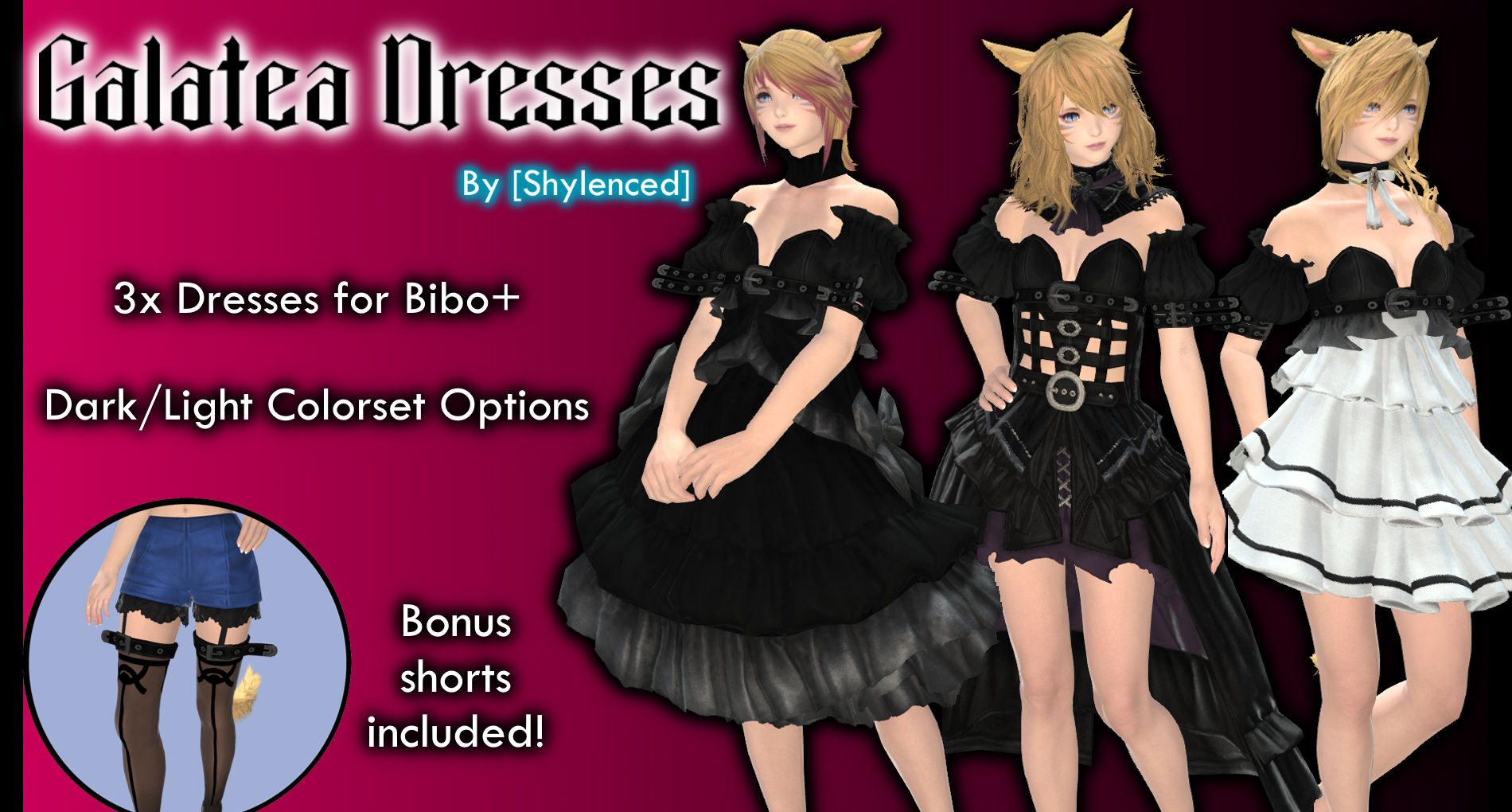 Galatea Dresses - The Glamour Dresser : Final Fantasy XIV Mods and More