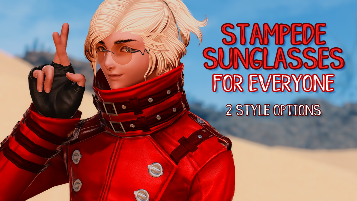 Stampede Sunglasses - The Glamour Dresser : Final Fantasy XIV Mods and More