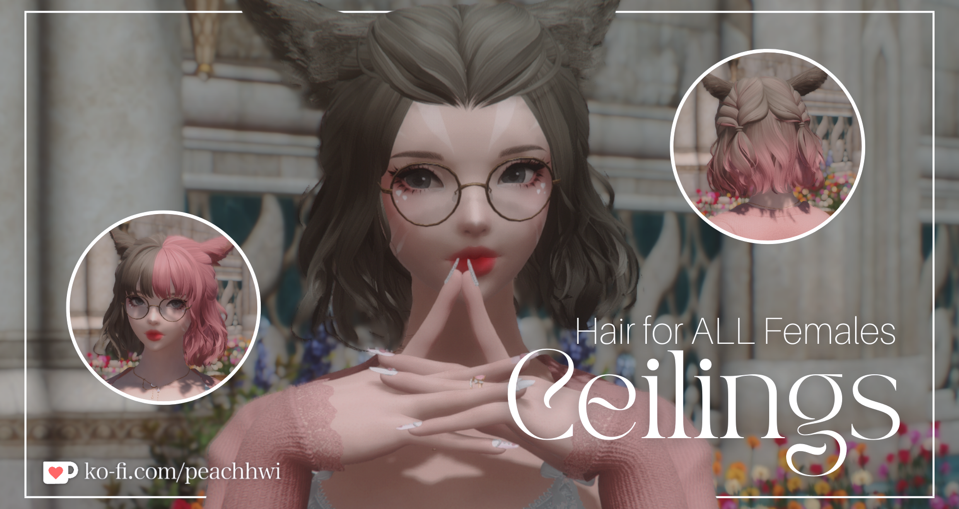 Ceilings - Hair - The Glamour Dresser : Final Fantasy XIV Mods and More