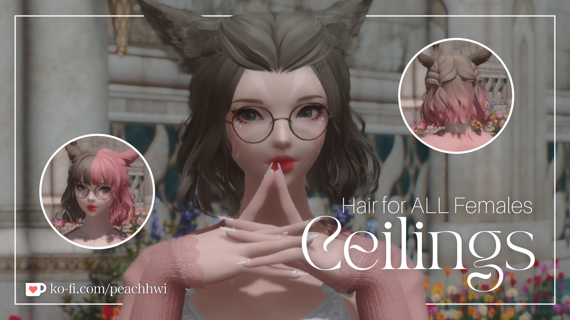 Ceilings - Hair - The Glamour Dresser : Final Fantasy XIV Mods and More