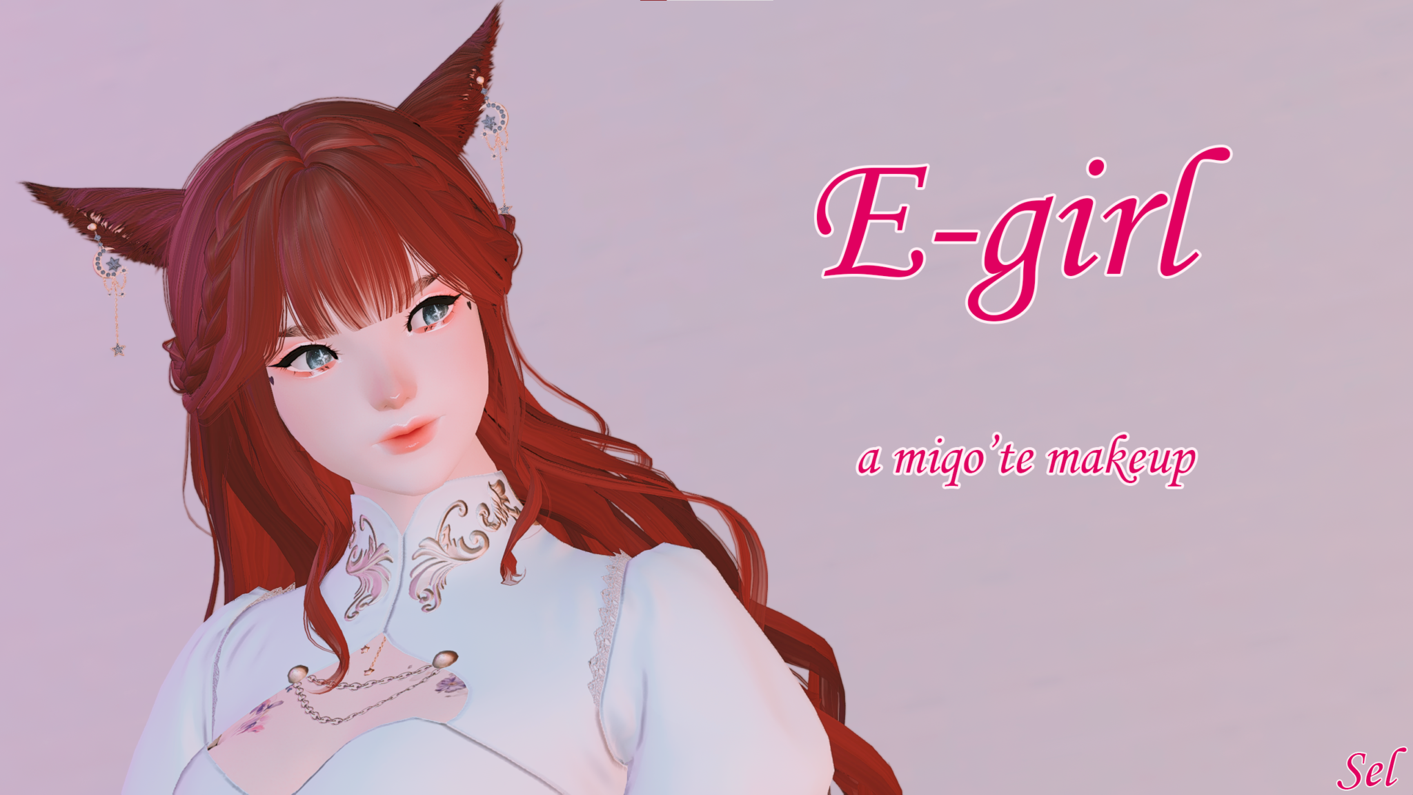 E-girl - Female Miqo'te Makeup - The Glamour Dresser : Final Fantasy ...