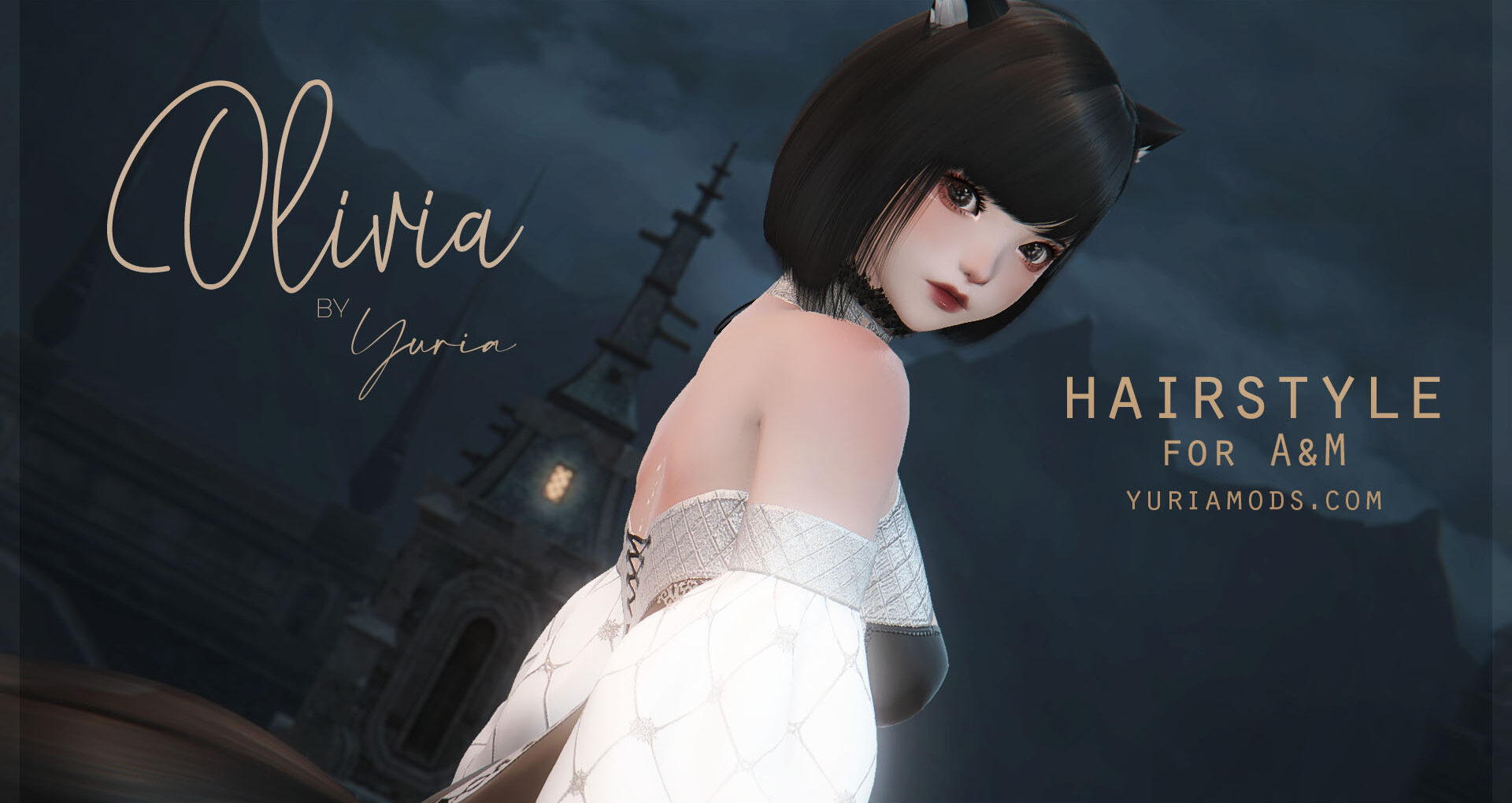 Olivia Hair - The Glamour Dresser : Final Fantasy XIV Mods and More