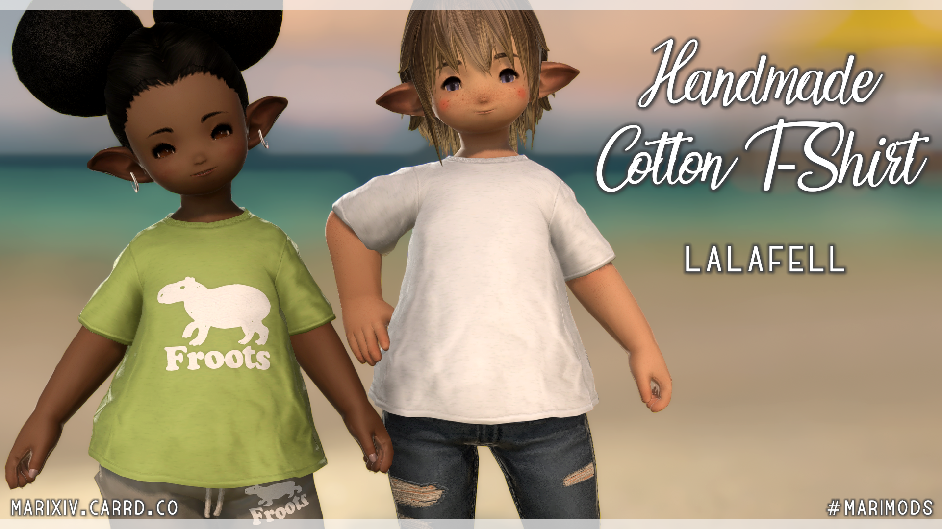 Handmade Cotton T-Shirt - The Glamour Dresser : Final Fantasy XIV Mods ...