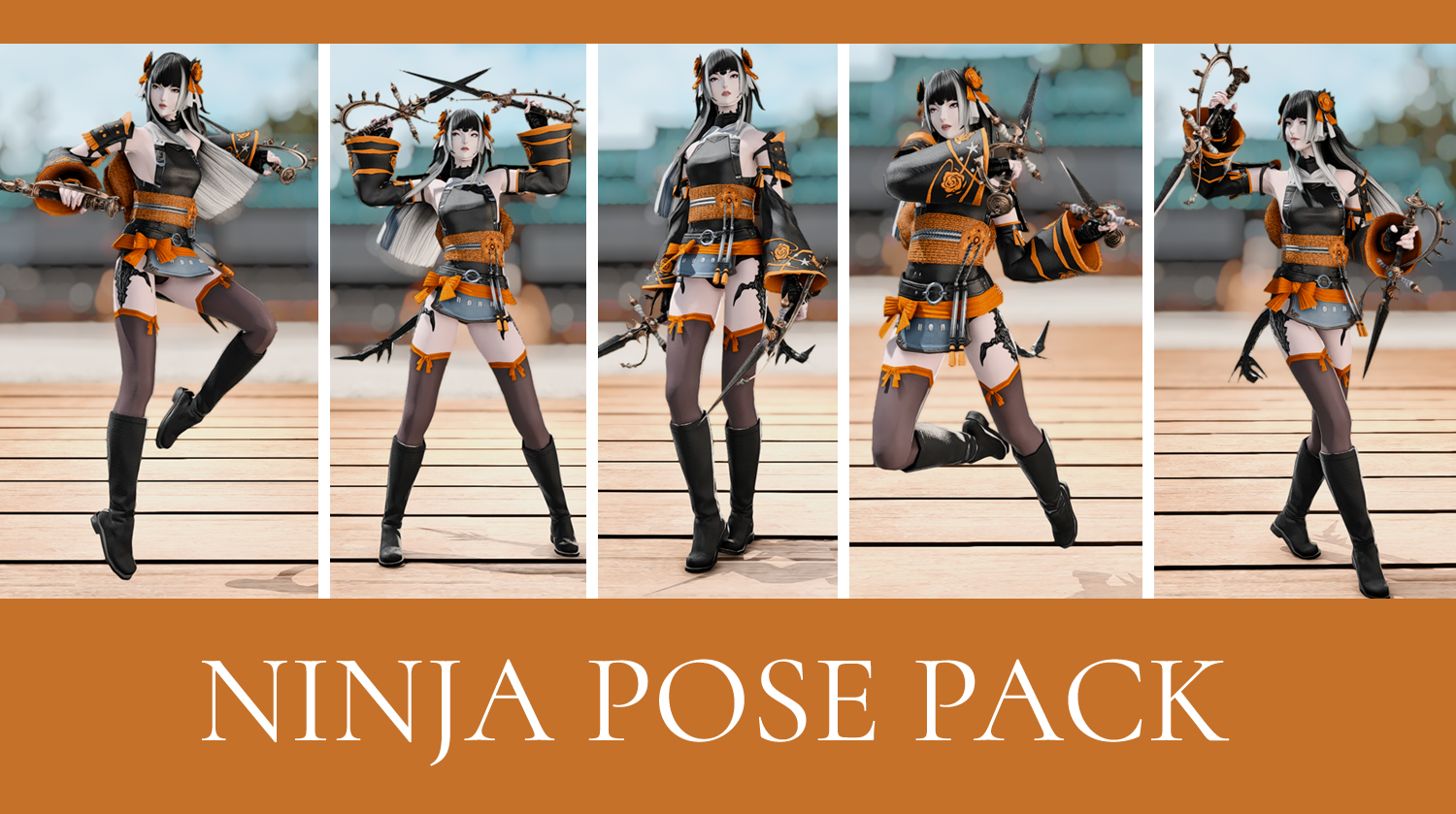 [Amane] Ninja Pose Pack - The Glamour Dresser : Final Fantasy XIV Mods and More
