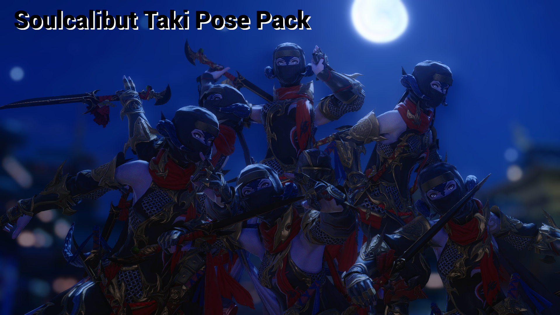 Soulcalibur Taki Pose Pack - The Glamour Dresser : Final Fantasy XIV ...