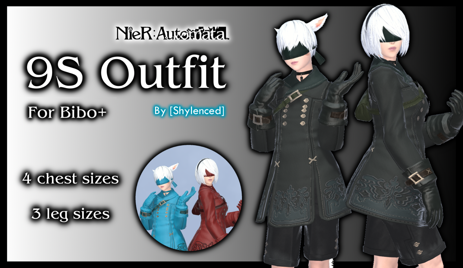 9S Outfit (Bibo+) - The Glamour Dresser : Final Fantasy XIV Mods and More