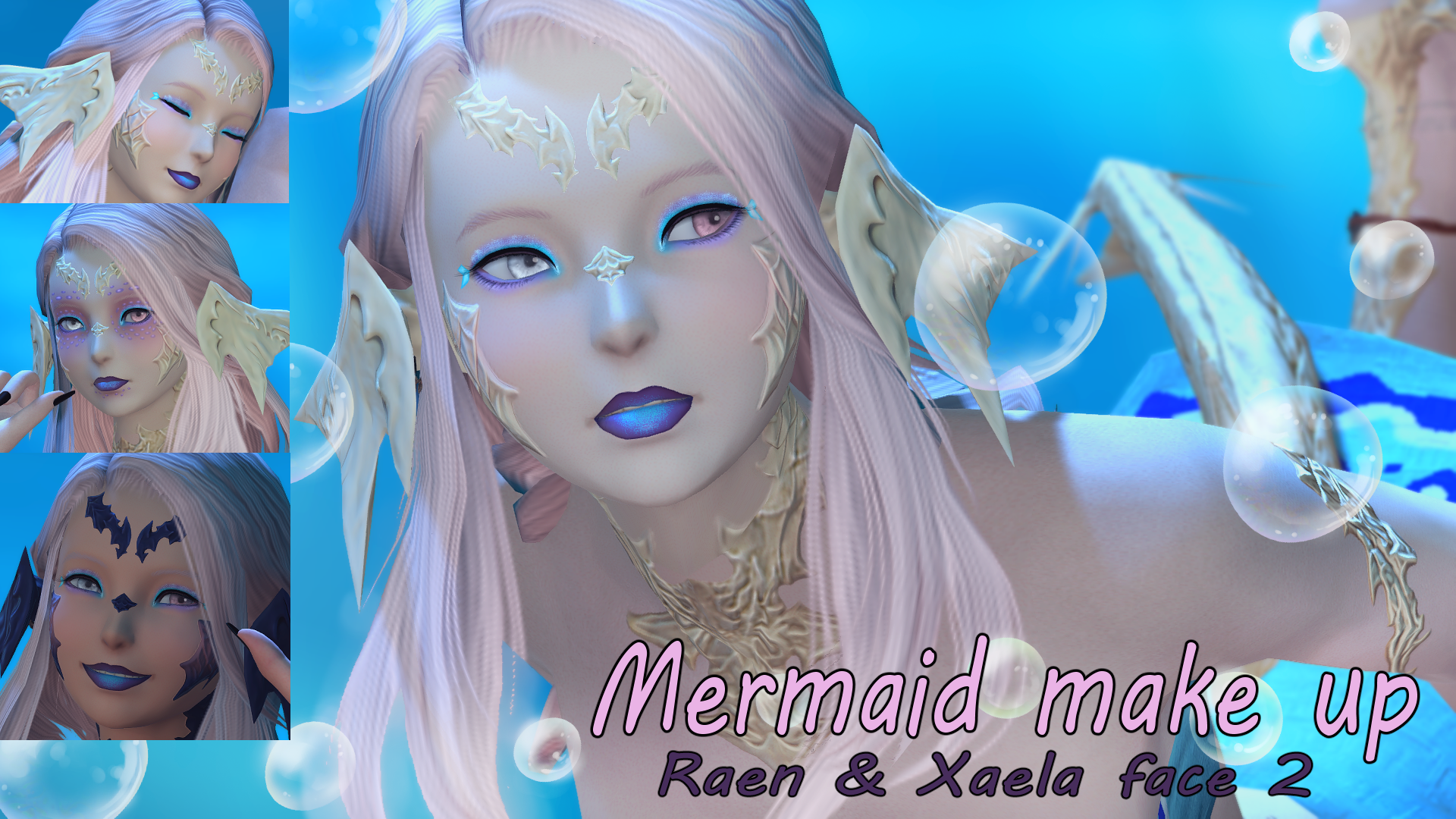 Mermaid Make Up for Au Ra Face 2/102 - The Glamour Dresser : Final ...