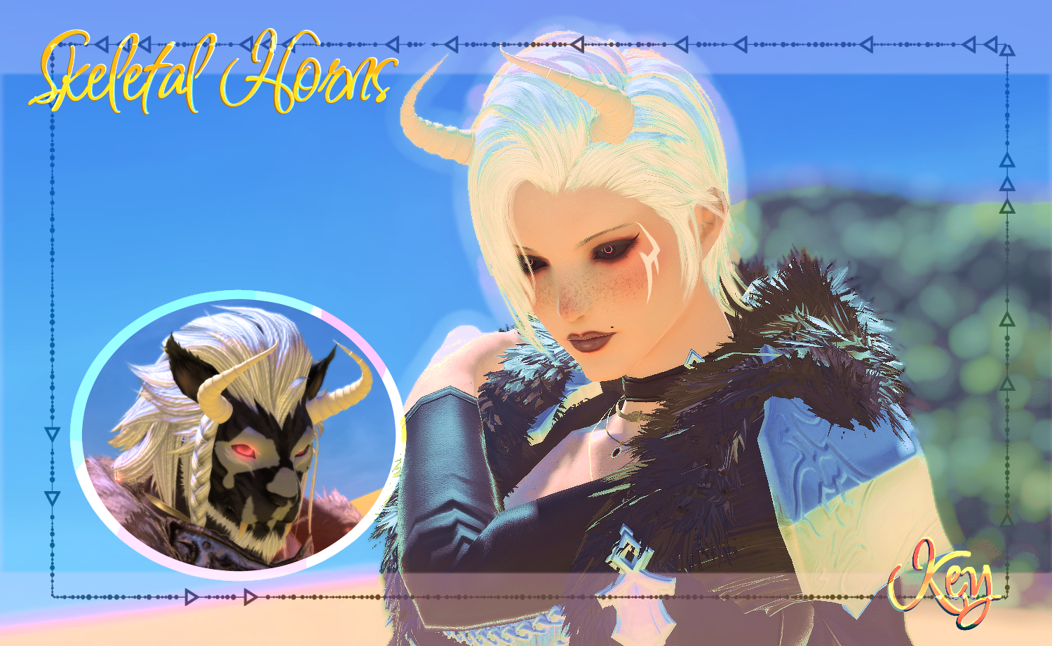 Skeletal Horns - The Glamour Dresser : Final Fantasy XIV Mods and More