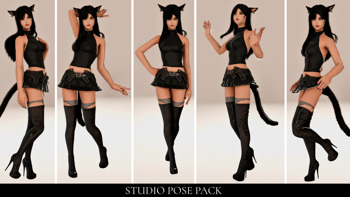 [Amane] Studio Pose Pack 1 - The Glamour Dresser : Final Fantasy XIV Mods and More