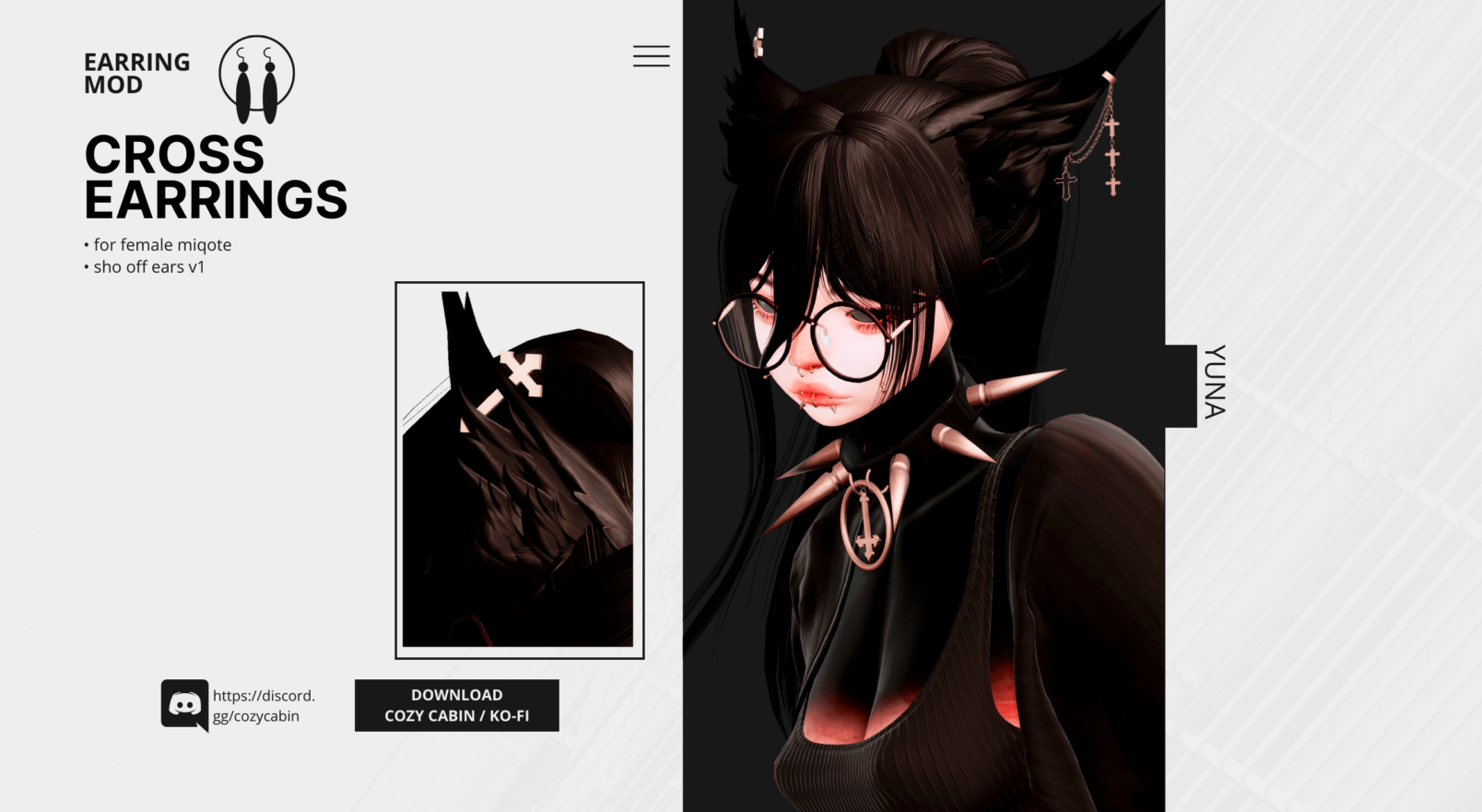 yuna.xiv, FFXIV Mod creator at The Glamour Dresser