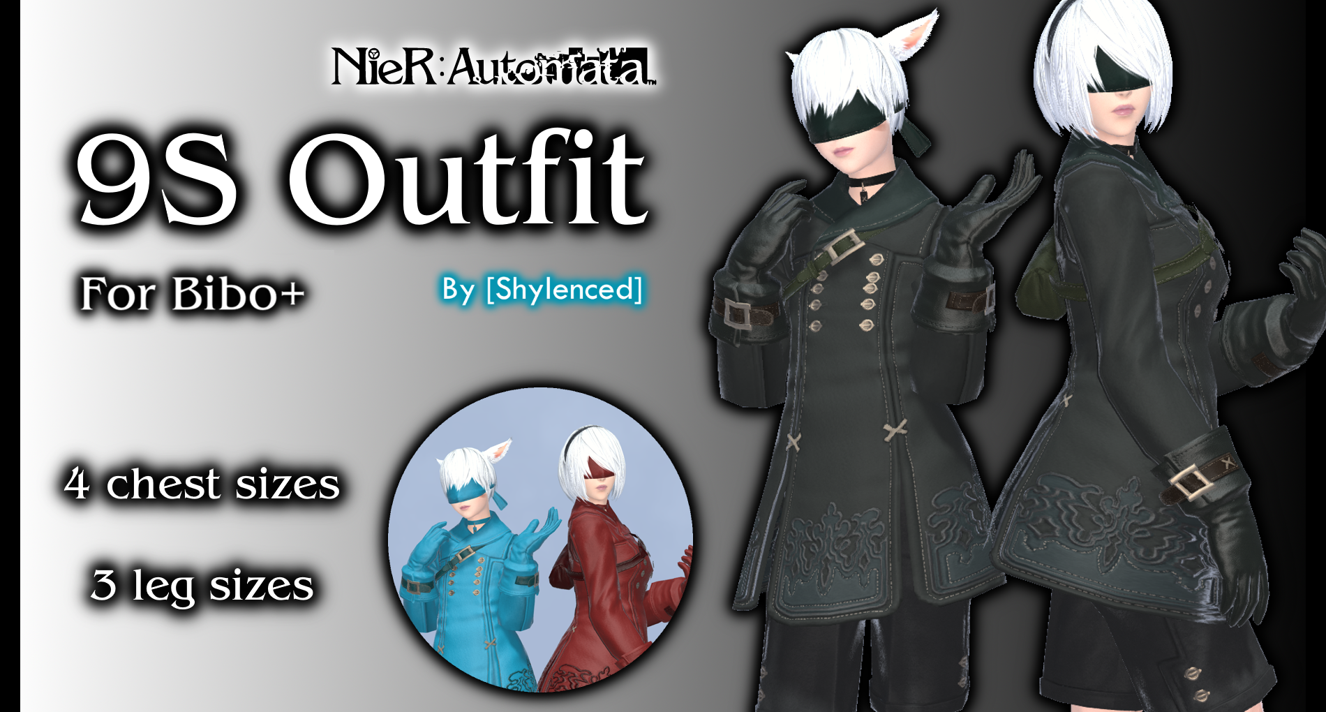 9S Outfit (Bibo+) - The Glamour Dresser : Final Fantasy XIV Mods and More