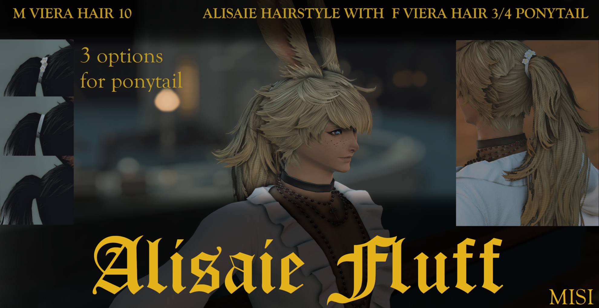 Alisaie Fluff - M Viera mashup - The Glamour Dresser : Final Fantasy XIV Mods and More