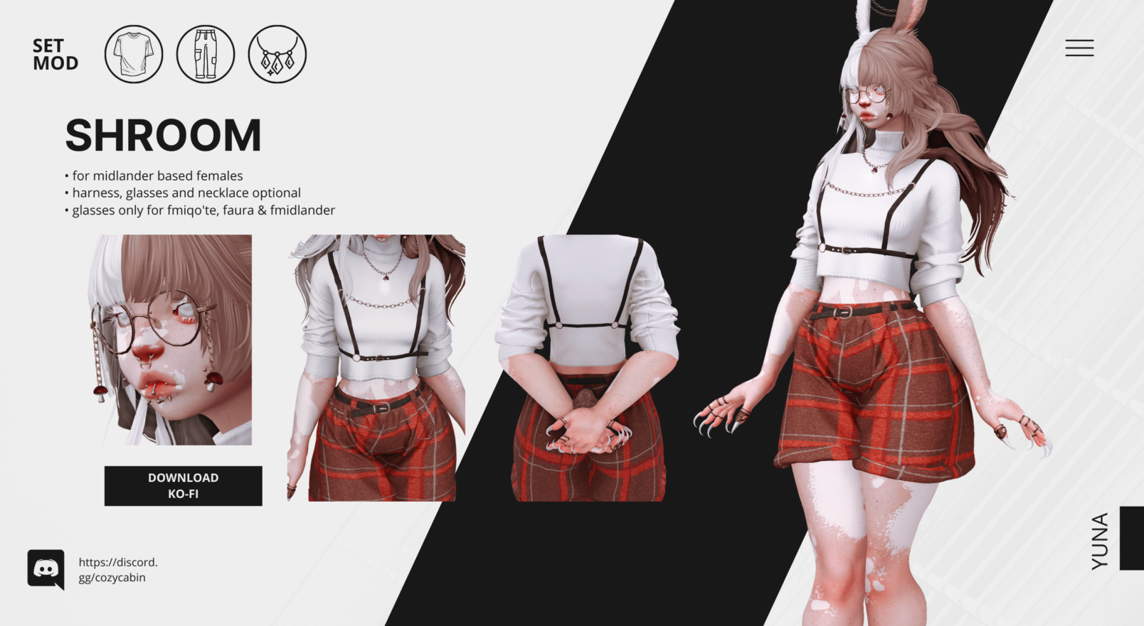 yuna.xiv, FFXIV Mod creator at The Glamour Dresser