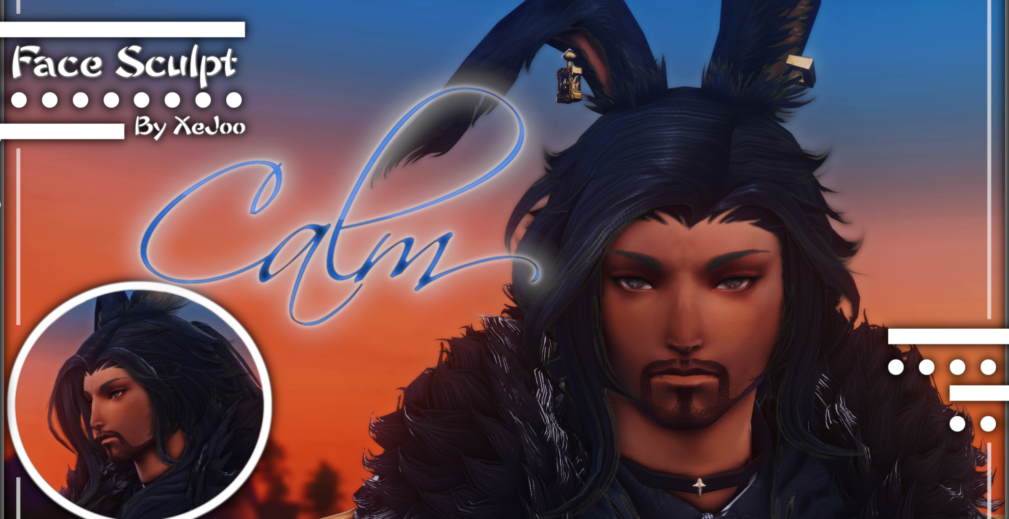 Calm – High-Poly Sculpt w/ beard! - The Glamour Dresser : Final Fantasy XIV Mods and More