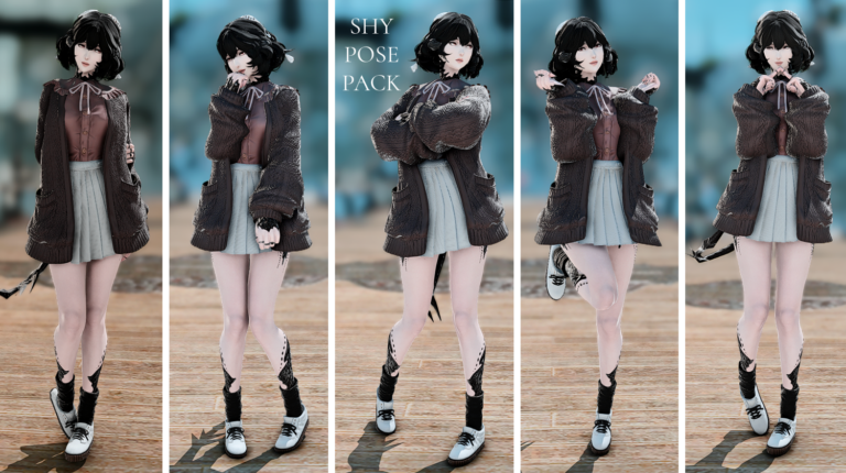 [Amane] Shy Pose Pack - The Glamour Dresser : Final Fantasy XIV Mods ...
