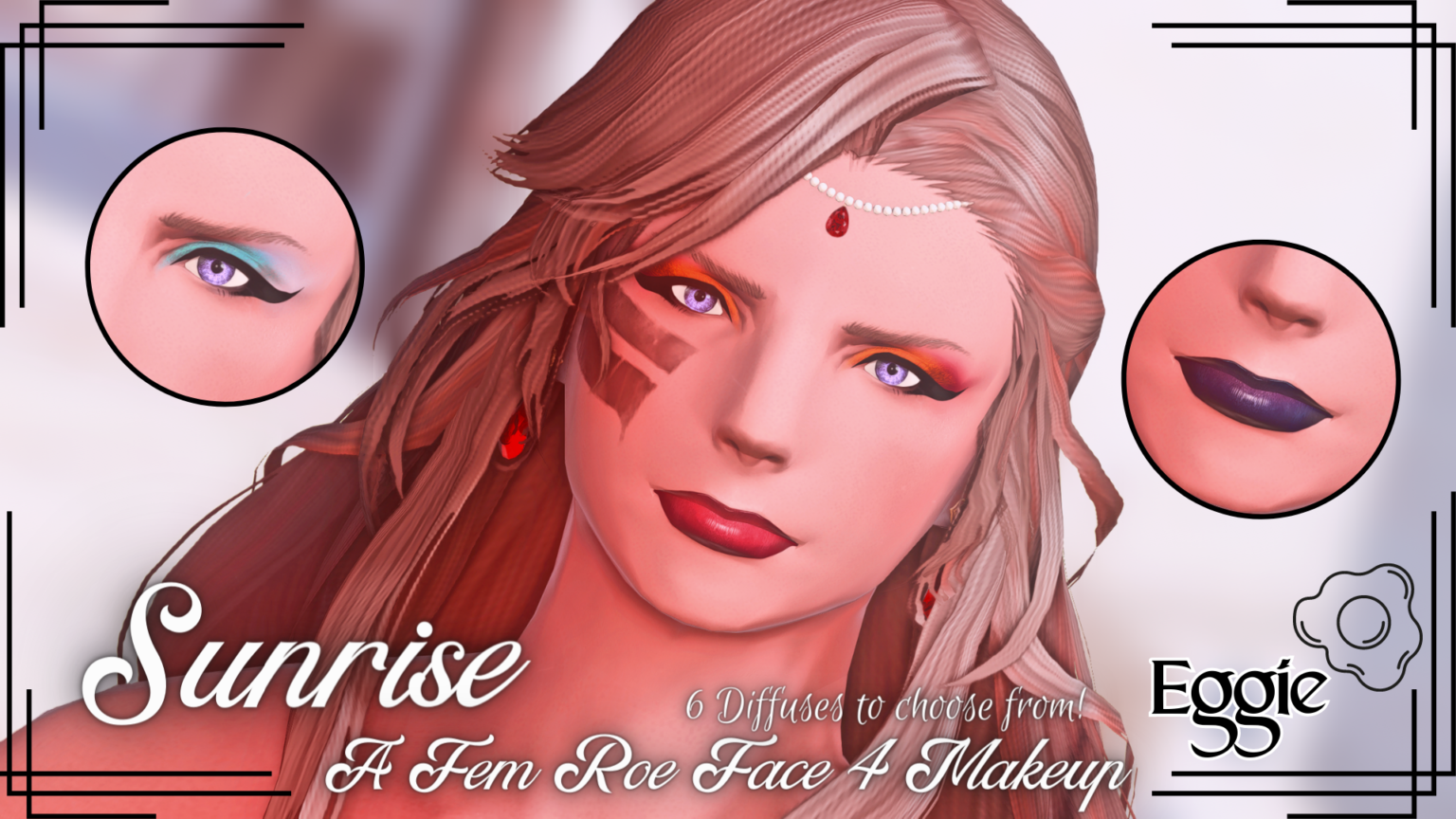 Sunrise - Fem Roe Face 4 Makeup - The Glamour Dresser : Final Fantasy ...