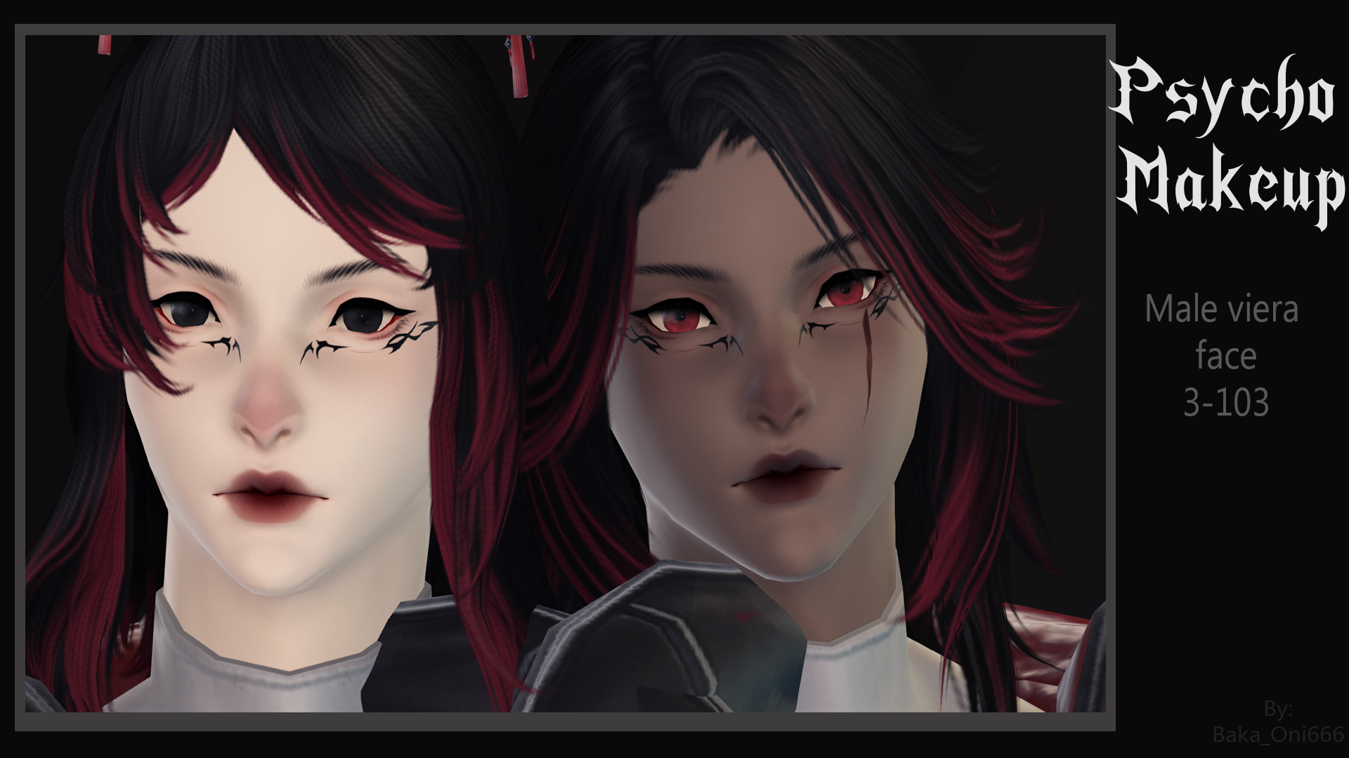 Psycho Makeup - The Glamour Dresser : Final Fantasy XIV Mods and More