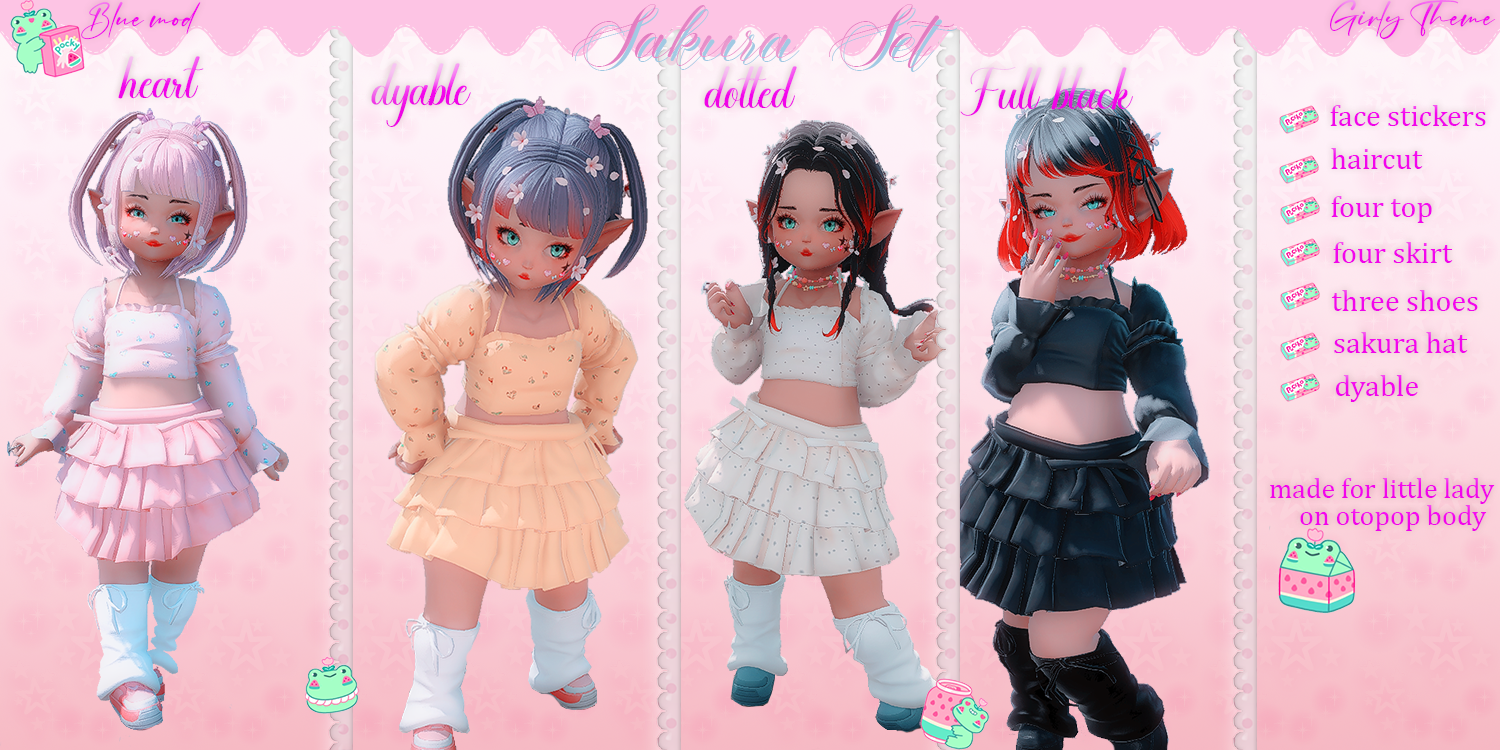 Sakura Set - The Glamour Dresser : Final Fantasy XIV Mods and More