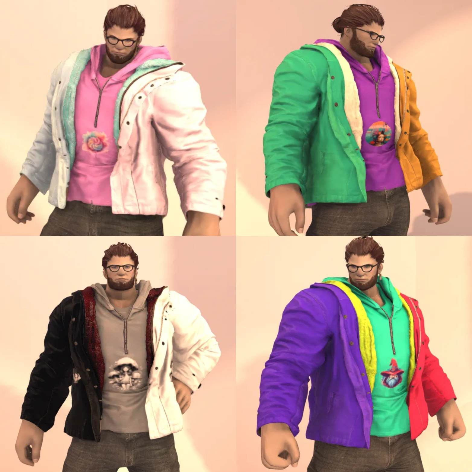 Dual Tone Hoodie Pack for HR3 - Reskins of Ethan's Hoodie - The Glamour ...