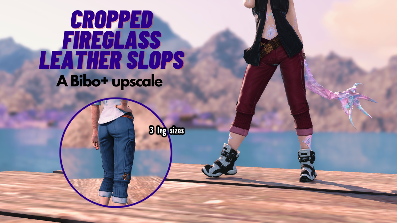 [FP] Cropped Fireglass Leather Slops - Bibo+ - The Glamour Dresser ...