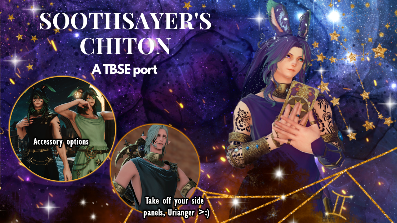 [FP] Soothsayer's Chiton - TBSE - The Glamour Dresser : Final Fantasy XIV Mods and More