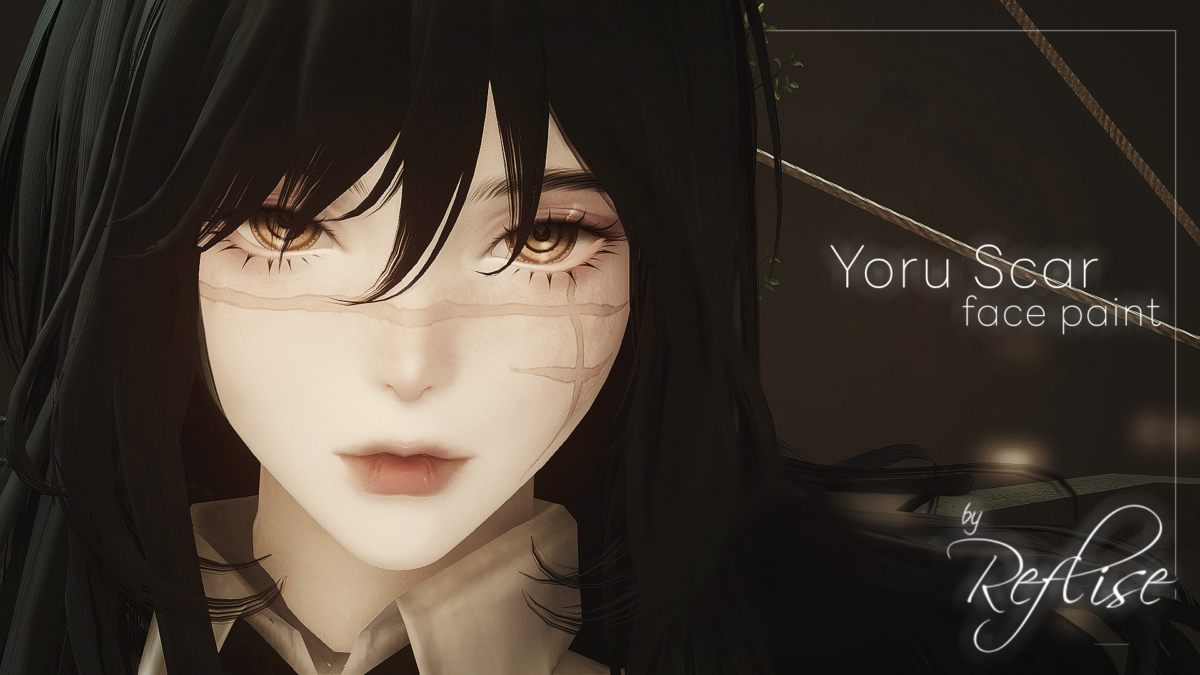 Yoru Scar - face paint [DT] - The Glamour Dresser