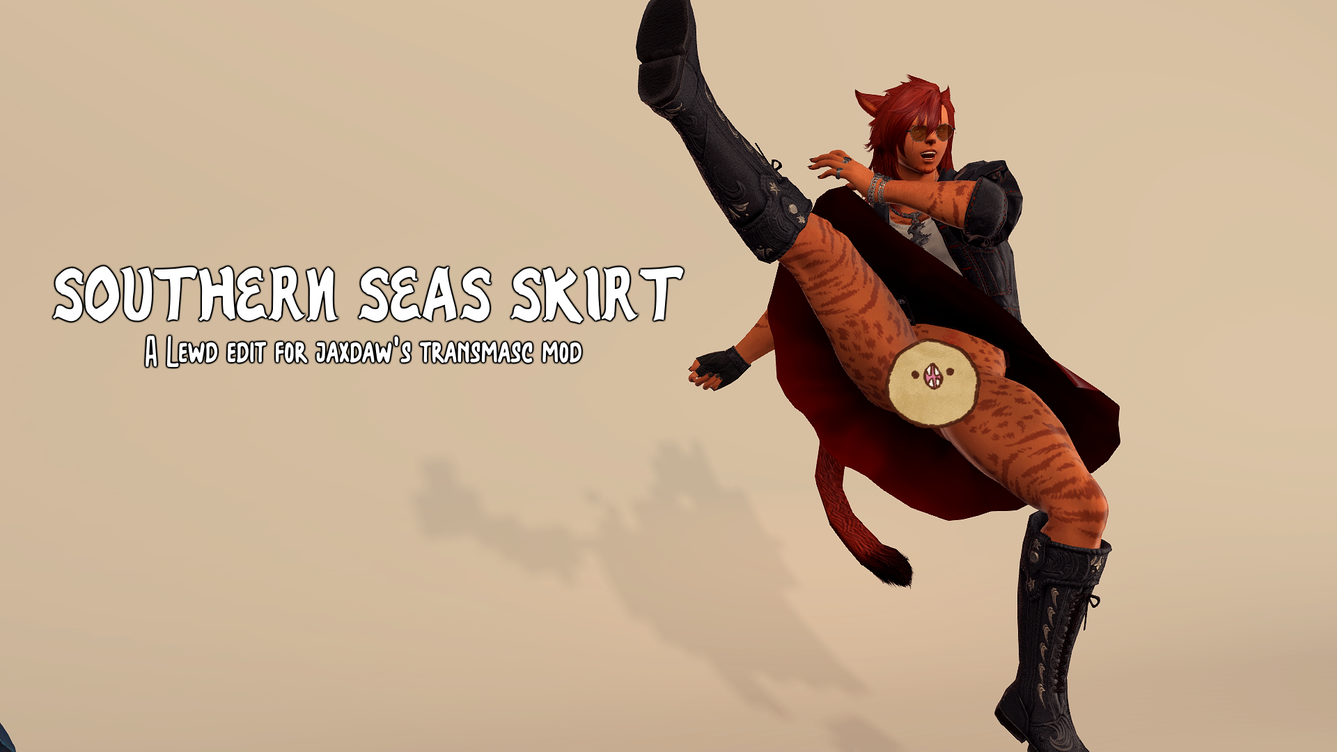 Lewd Transmasc Southern Seas Skirt - The Glamour Dresser : Final Fantasy XIV Mods and More