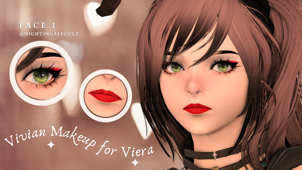 Vivian Makeup for Viera ♡ - The Glamour Dresser : Final Fantasy XIV ...