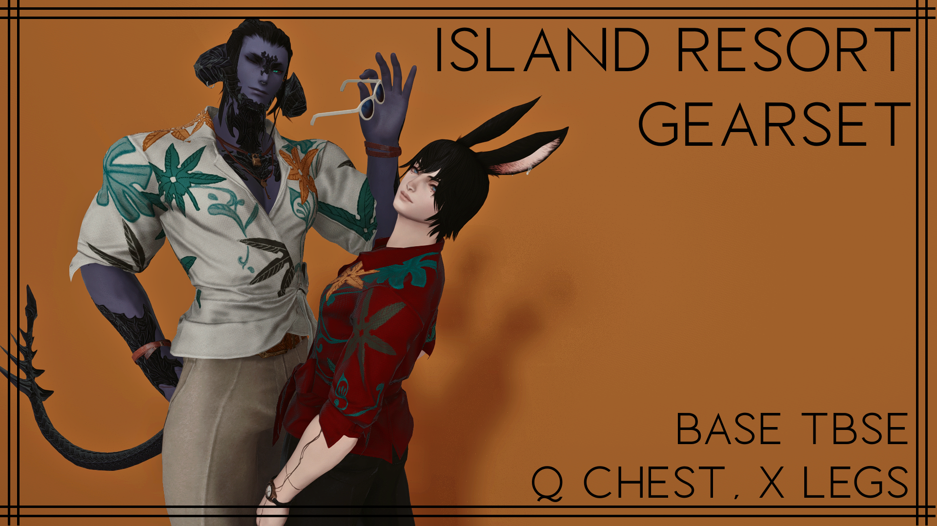 Island Resort Set - TBSE / TBSE-Q Chest / TBSE-X Legs - The Glamour Dresser : Final Fantasy XIV ...