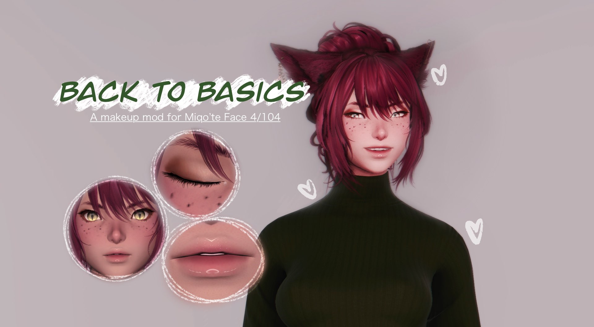 Back To Basics ♡ (Vanilla) Makeup for Miqo’te 4/104 - The Glamour Dresser