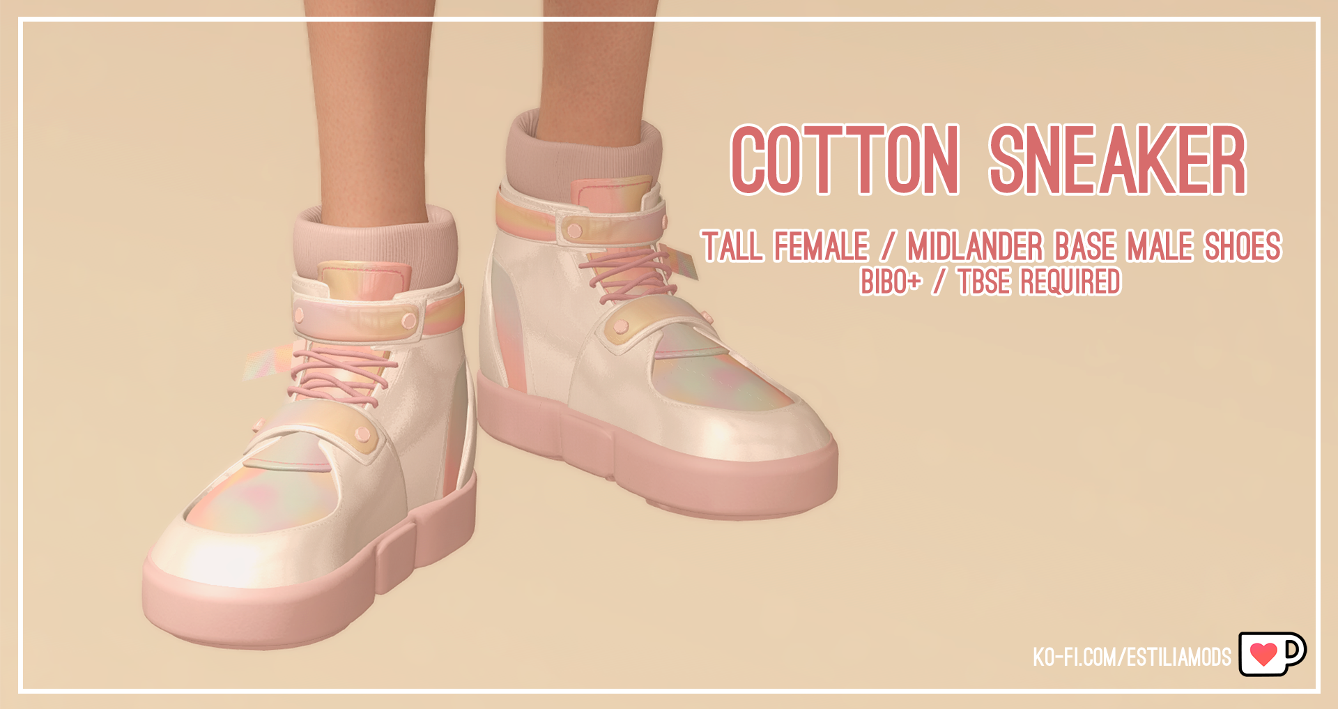 Shoes Cotton Sneaker - The Glamour Dresser : Final Fantasy XIV Mods and ...