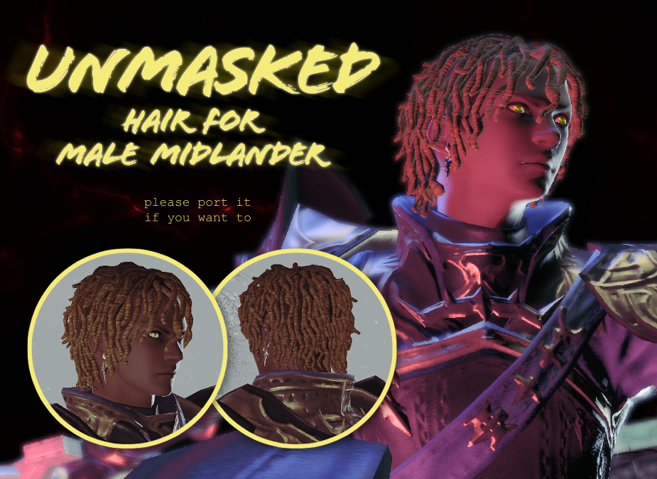 Unmasked- Hair for M Midlander - The Glamour Dresser : Final Fantasy ...