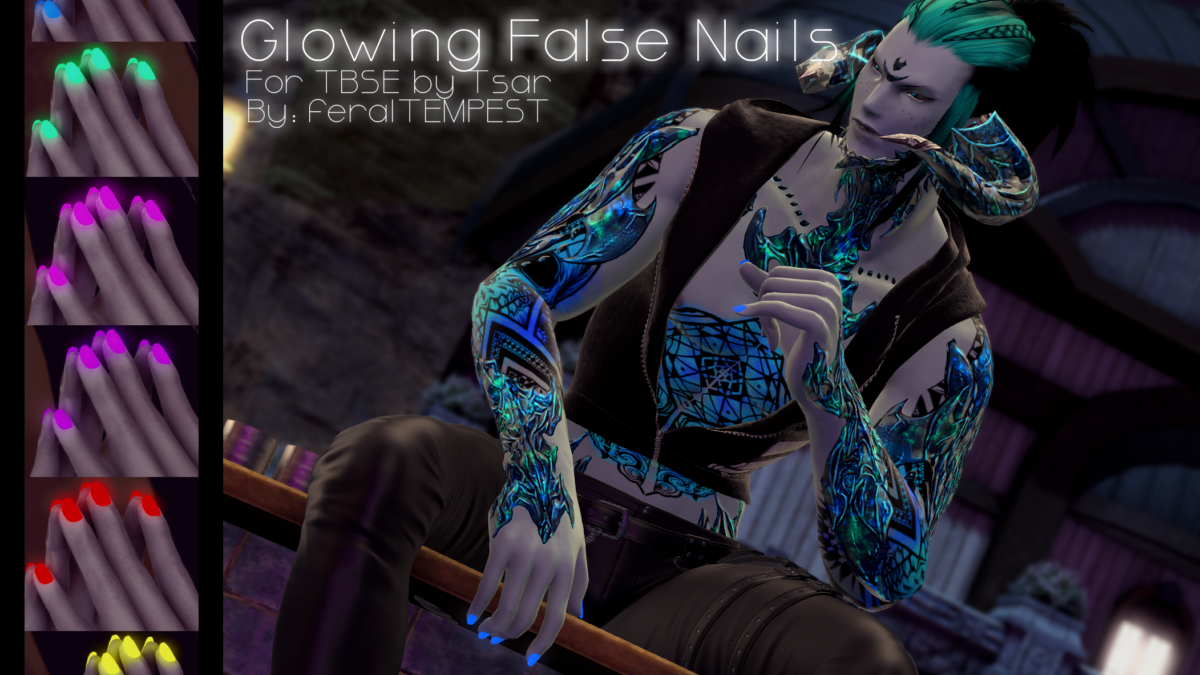 [FT] - Glowing Nails for TBSE - The Glamour Dresser : Final Fantasy XIV ...