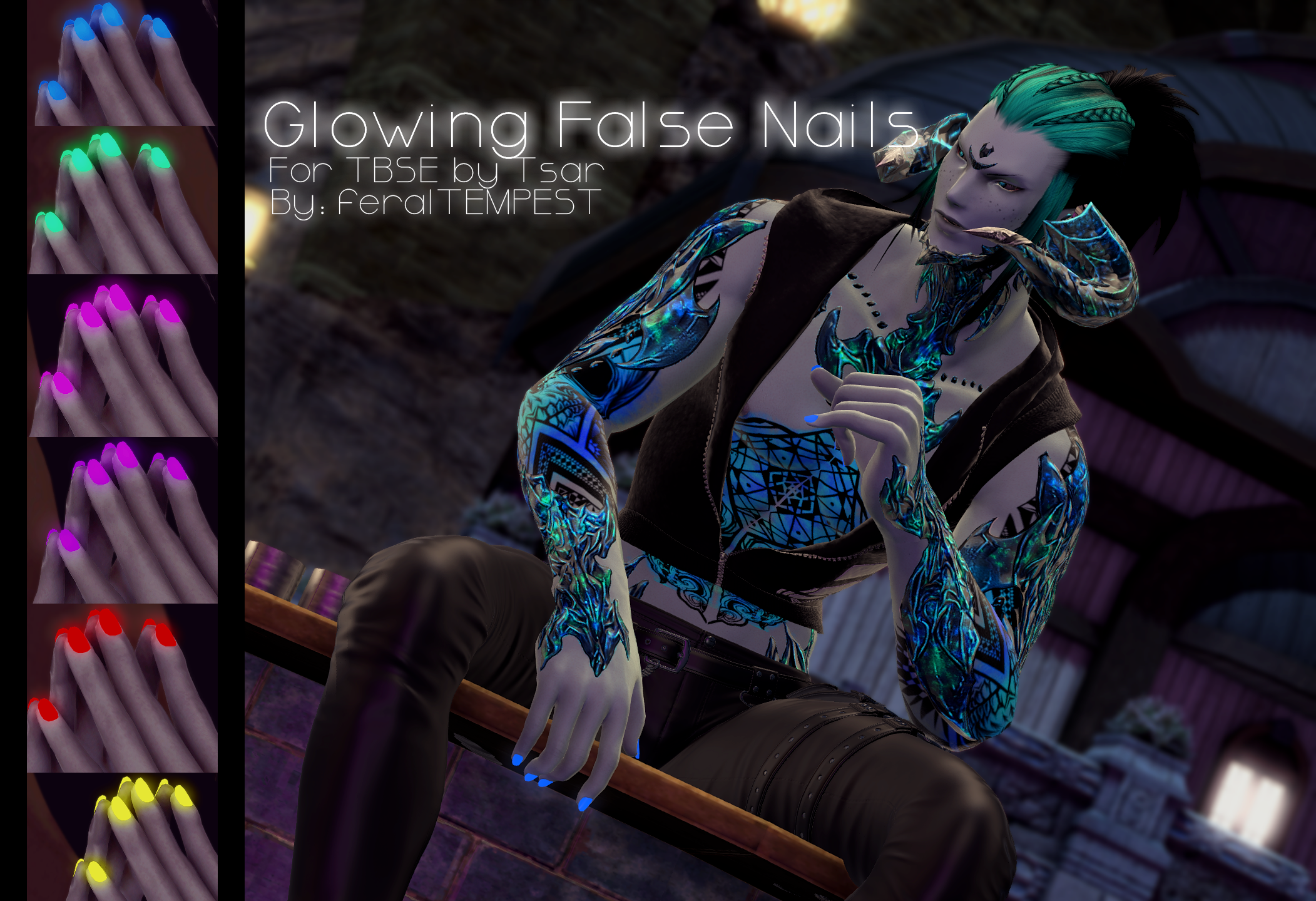 [FT] - Glowing Nails for TBSE - The Glamour Dresser : Final Fantasy XIV ...