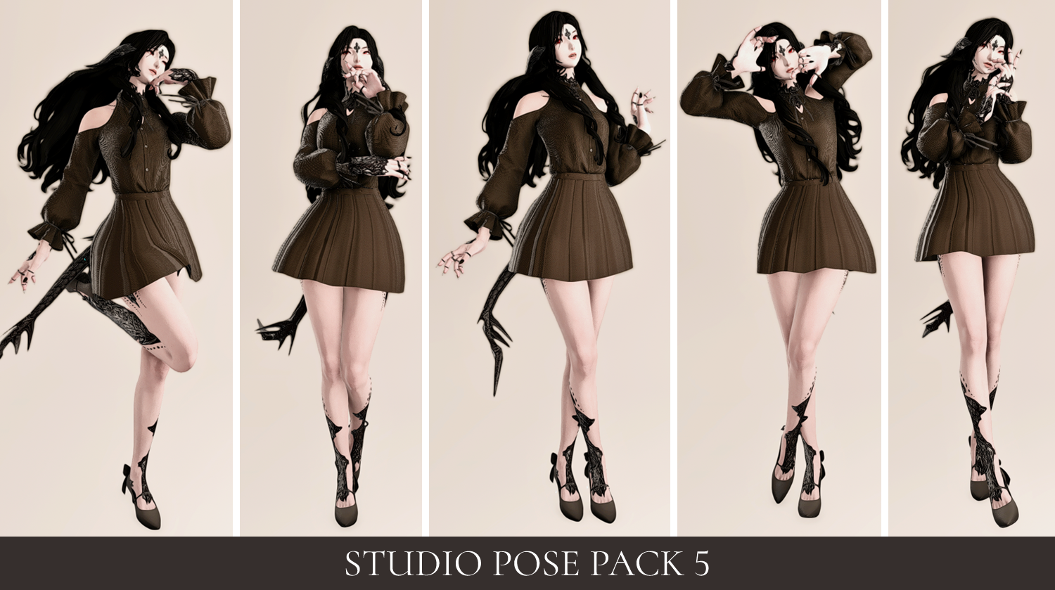 [Amane] Studio Pose Pack 5 - The Glamour Dresser