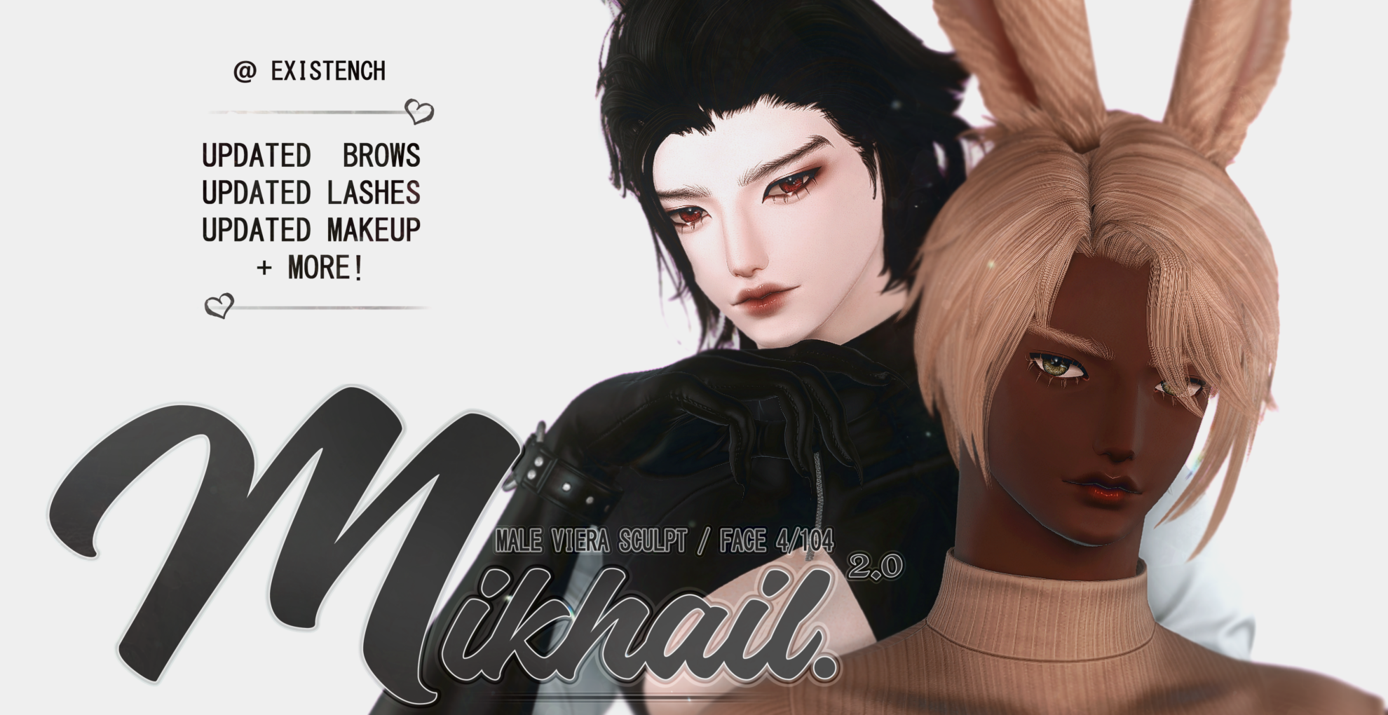 Mikhail 2.0 | Male Viera F4/104 - The Glamour Dresser : Final Fantasy XIV Mods and More