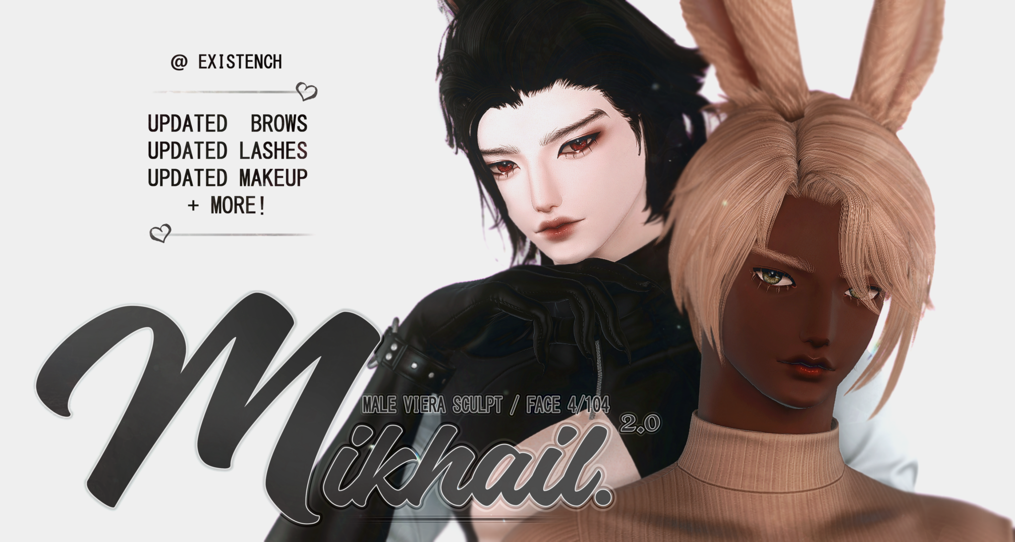 Mikhail 2.0 | Male Viera F4/104 - The Glamour Dresser : Final Fantasy XIV Mods and More