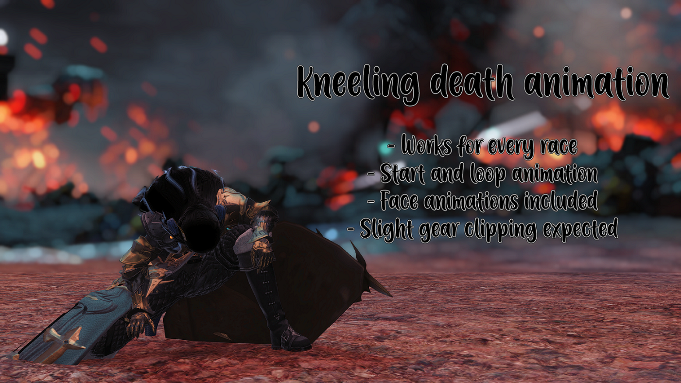 Kneeling Death animation – The Glamour Dresser