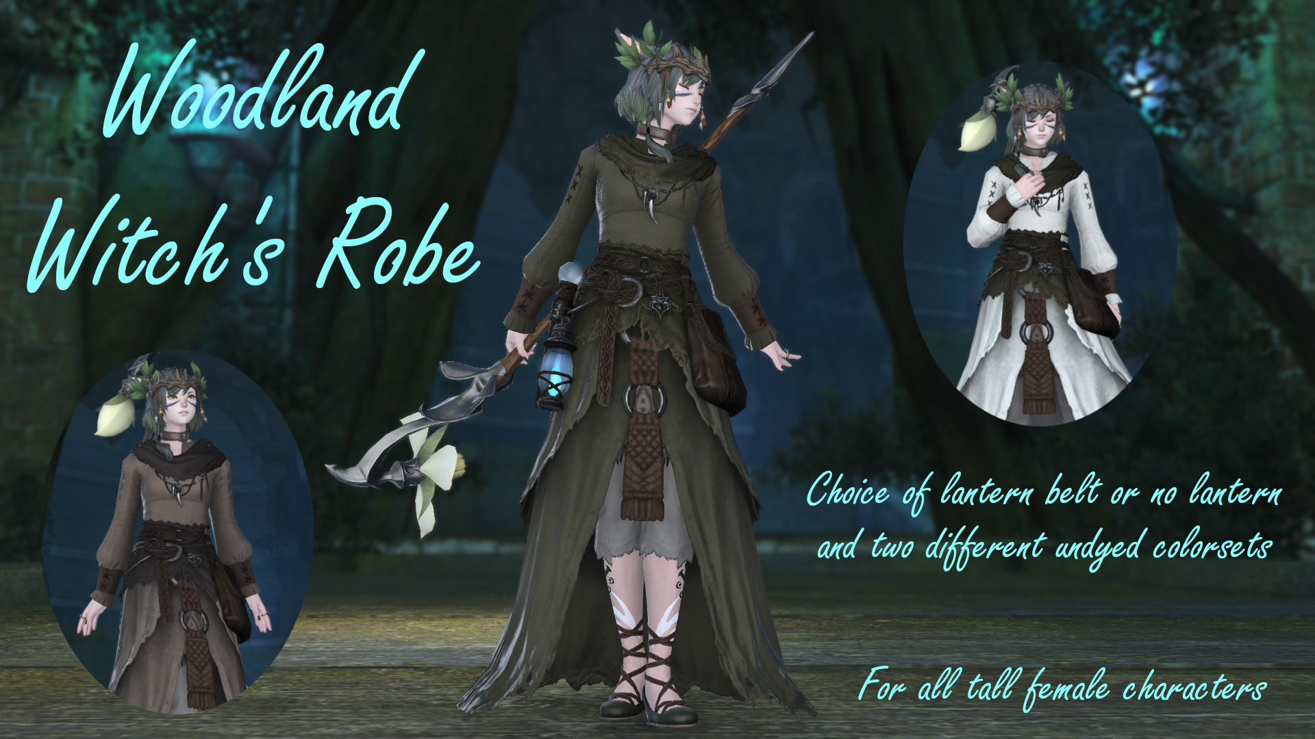 Woodland Witch's Robe - The Glamour Dresser : Final Fantasy XIV Mods ...