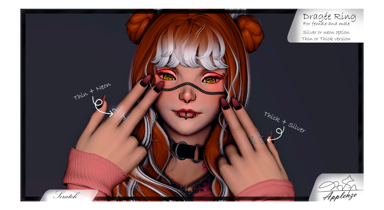 [Holo] Sucre Collar (Tag Option) - The Glamour Dresser : Final Fantasy ...