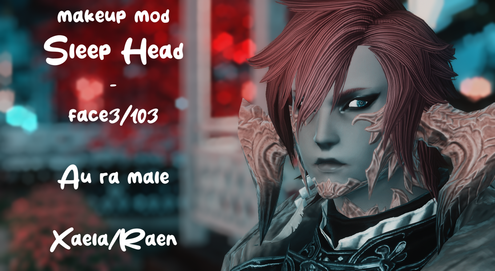 [X_D] Xar'ad makeup (Face 3/103 Male Au Ra) - The Glamour Dresser ...