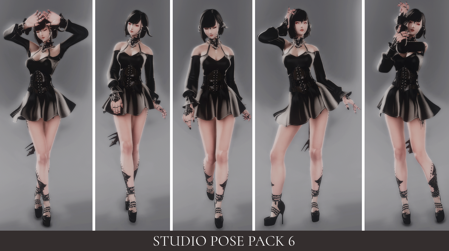 [Amane] Studio Pose Pack 6 - The Glamour Dresser