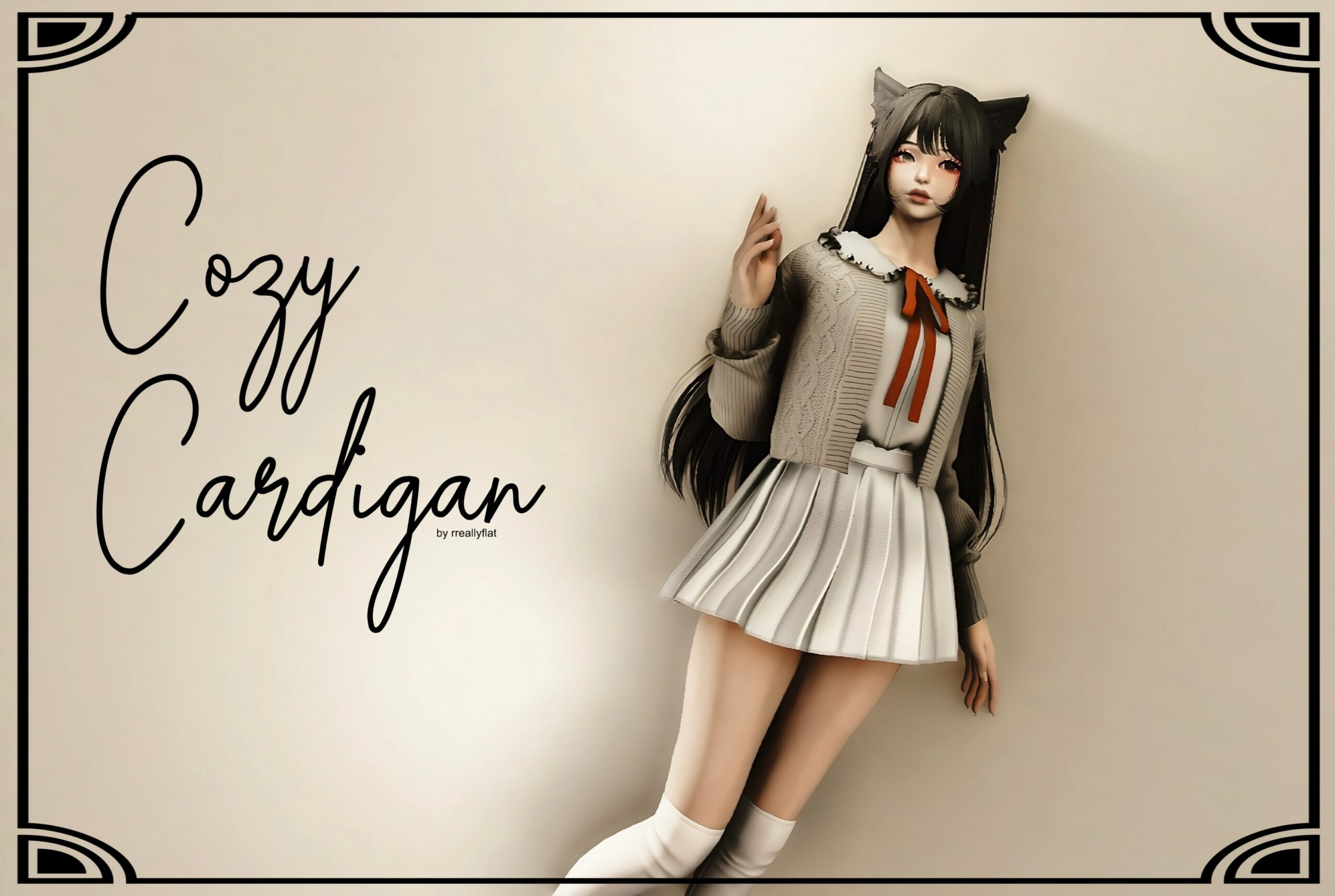 ୨୧ Cozy Cardigan - The Glamour Dresser : Final Fantasy XIV Mods and More