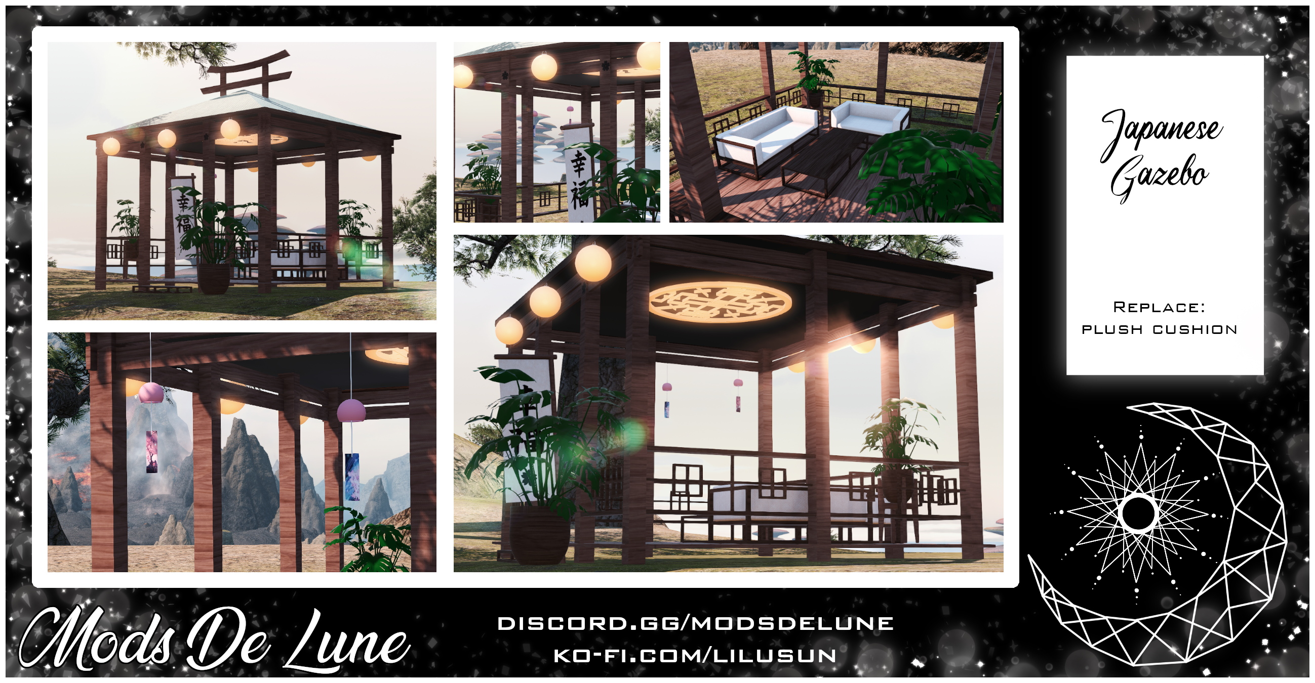 Japanese Gazebo - The Glamour Dresser : Final Fantasy XIV Mods and More