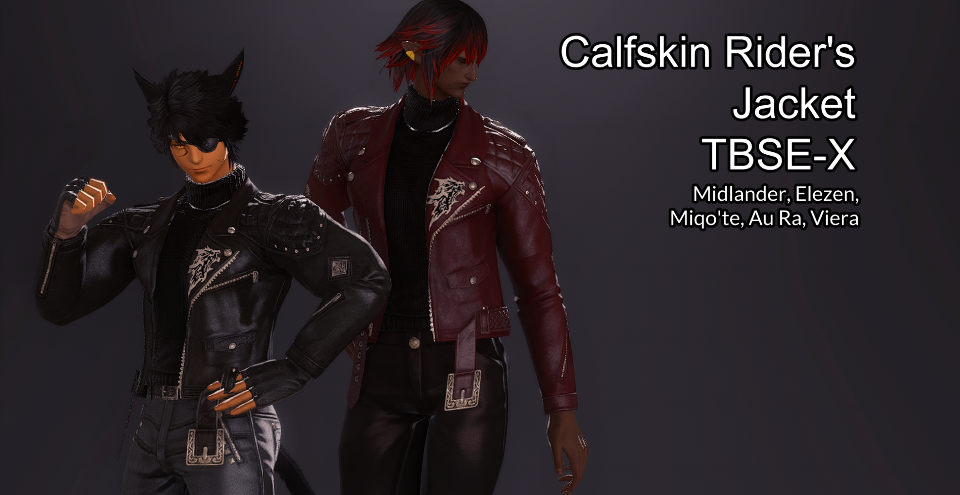 Calfskin Rider's Jacket TBSE-X - The Glamour Dresser : Final Fantasy ...
