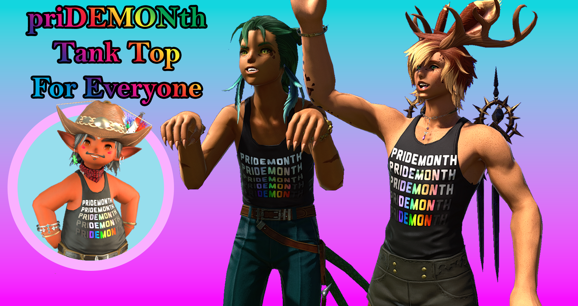 Pride 'Demon' Month Tank Top For Everyone! - The Glamour Dresser ...
