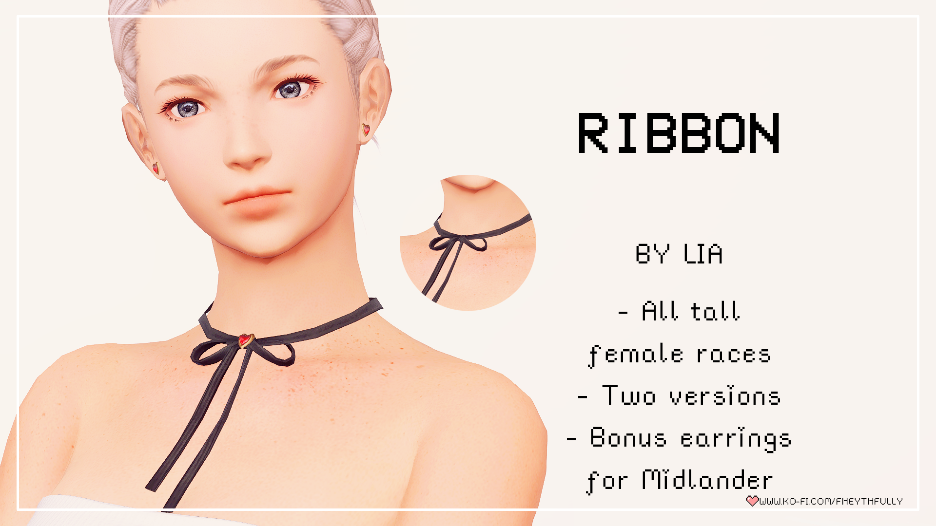 Ribbon - The Glamour Dresser : Final Fantasy XIV Mods and More