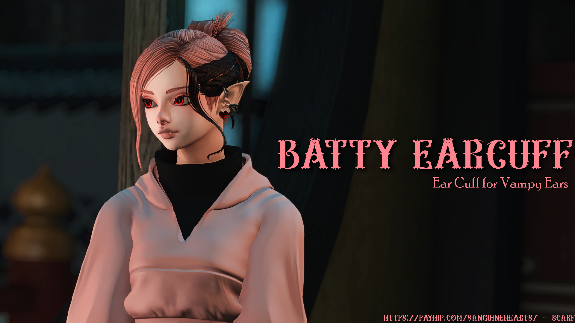 batty earcuff - The Glamour Dresser : Final Fantasy XIV Mods and More