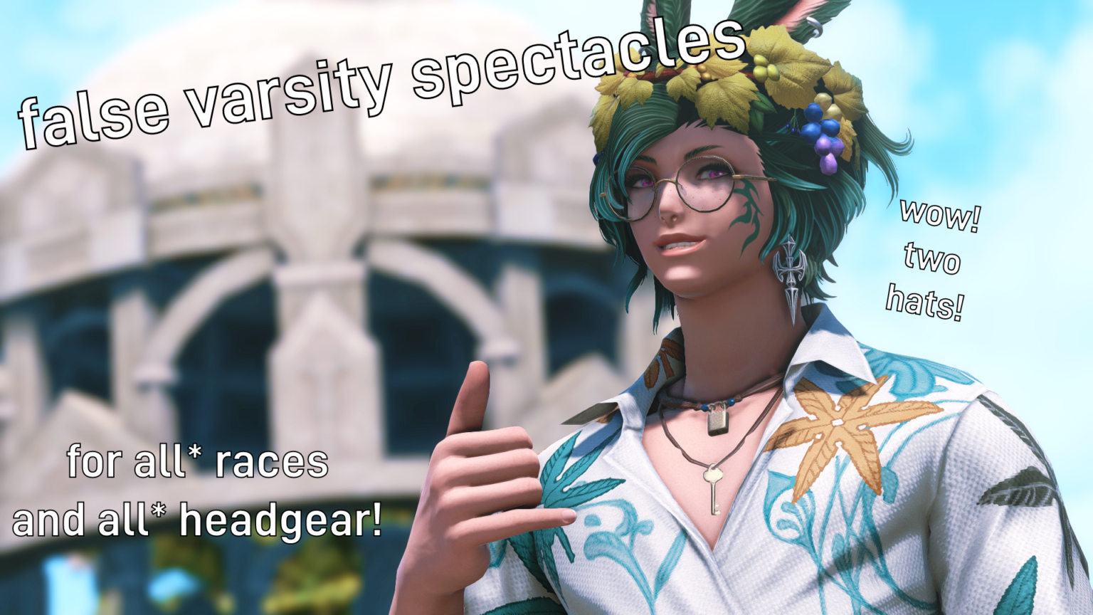 False Varsity Spectacles - The Glamour Dresser : Final Fantasy XIV Mods ...