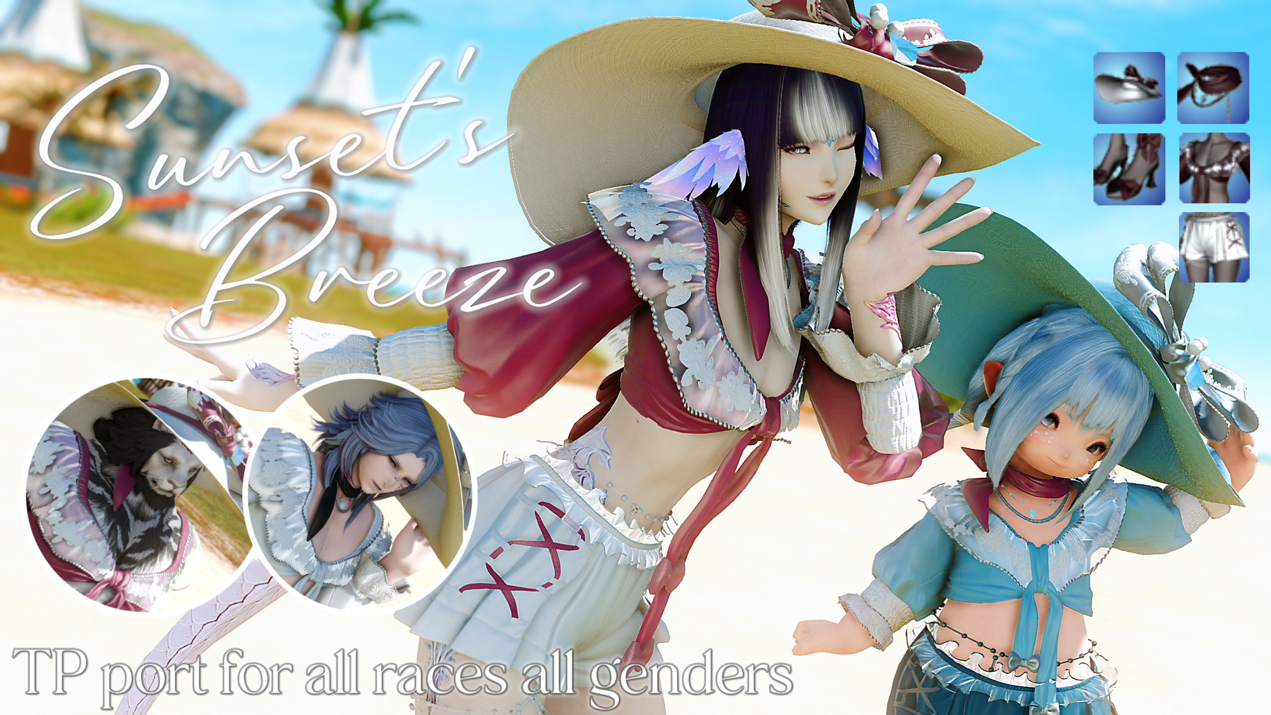 Sunset's Breeze - The Glamour Dresser : Final Fantasy XIV Mods and More